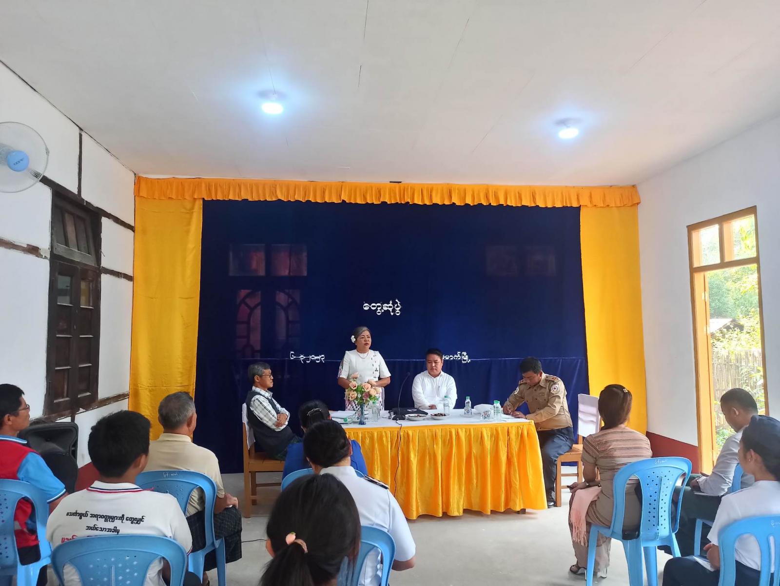 မိုးမောက်မြို့၌မြို့နယ် ကြက်ခြေနီအသင်းနှင့် သဘာ၀ဘေးအန္တရာယ် စီမံခန့်ခွဲရေးဆိုင်ရာ ညွှန်ကြားရေးမ